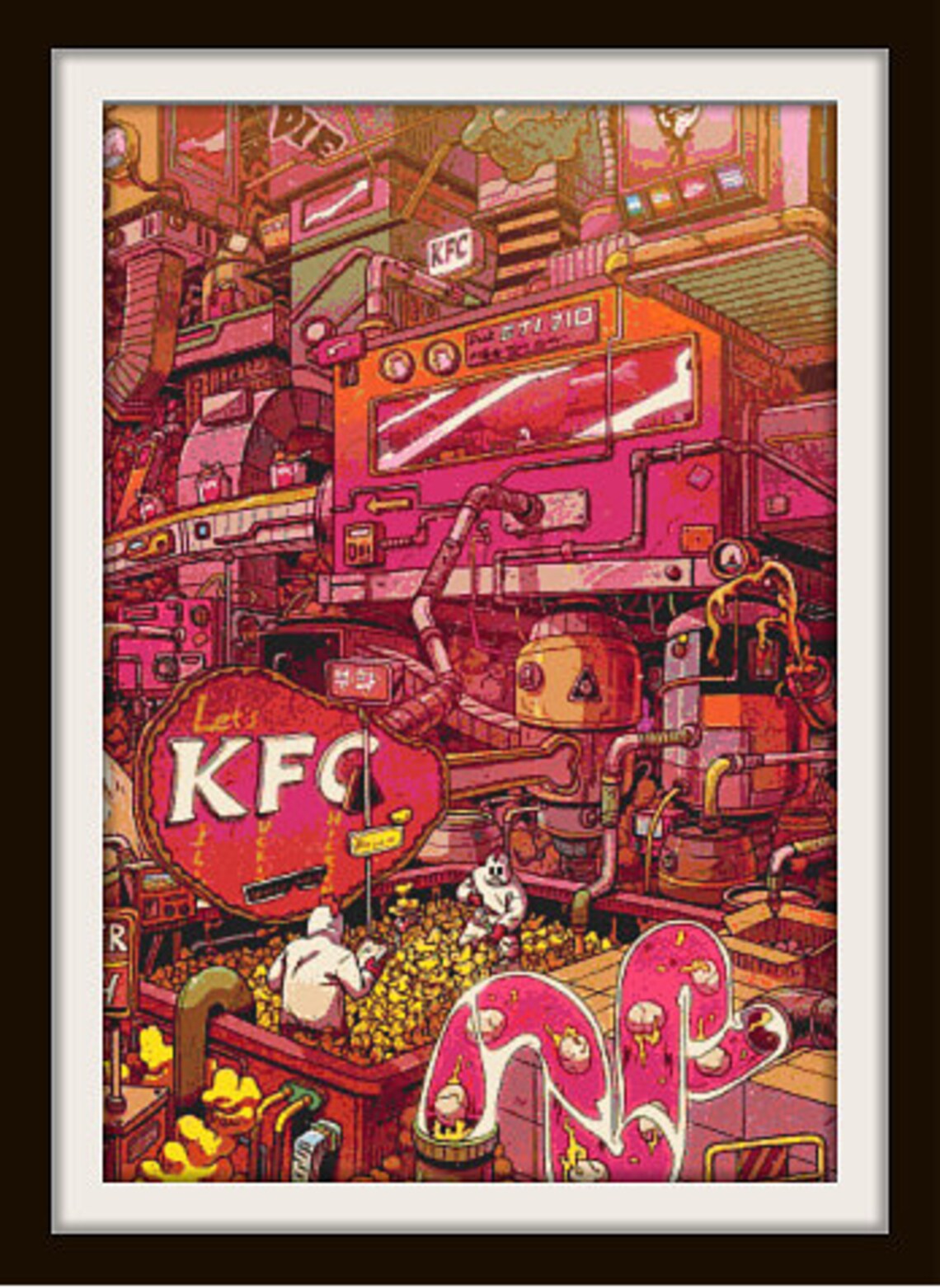 KFC Mad World Cross Stitch Pattern Pdf Format - Etsy