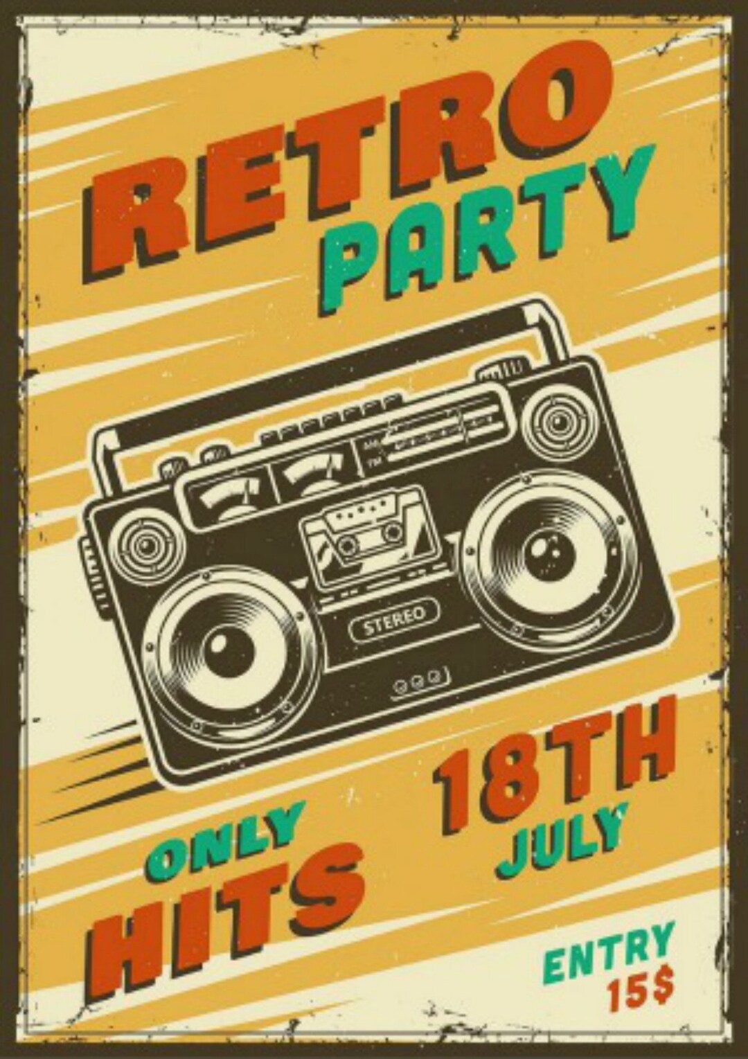 Retro Party Cross Stitch Pattern Pdf Format - Etsy