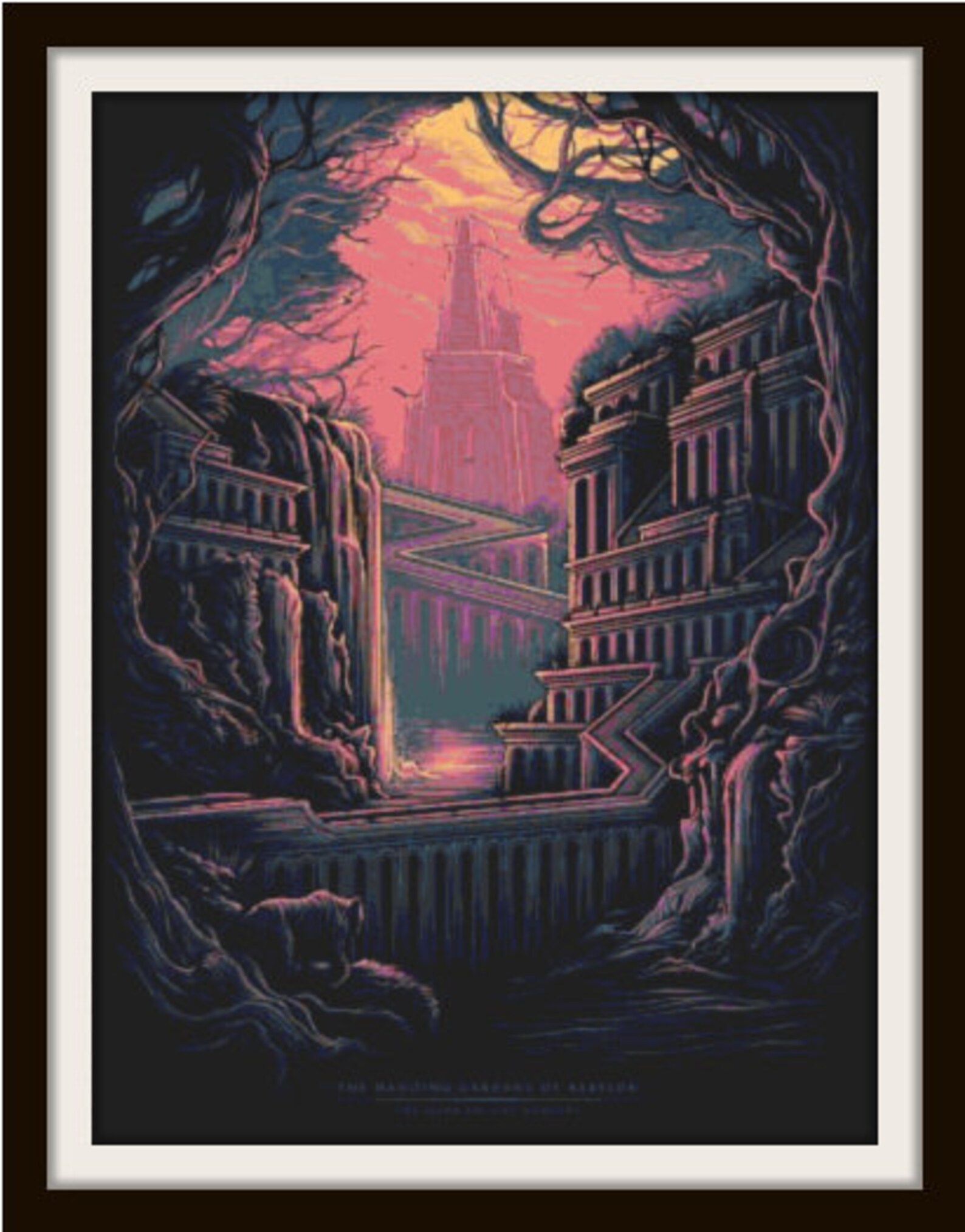 The Hanging Gardens of Babylon Cross Stitch Pattern Pdf Format - Etsy