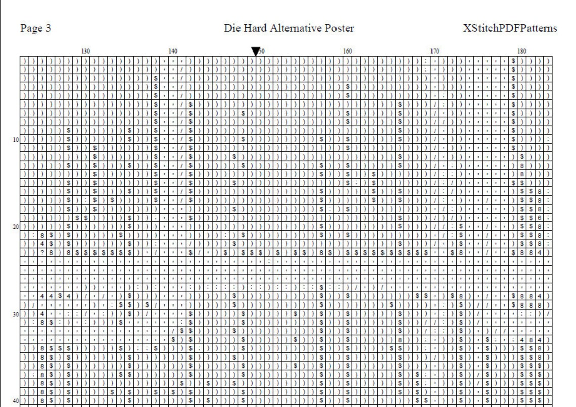 Die Hard Cross Stitch Pattern Pdf Format - Etsy