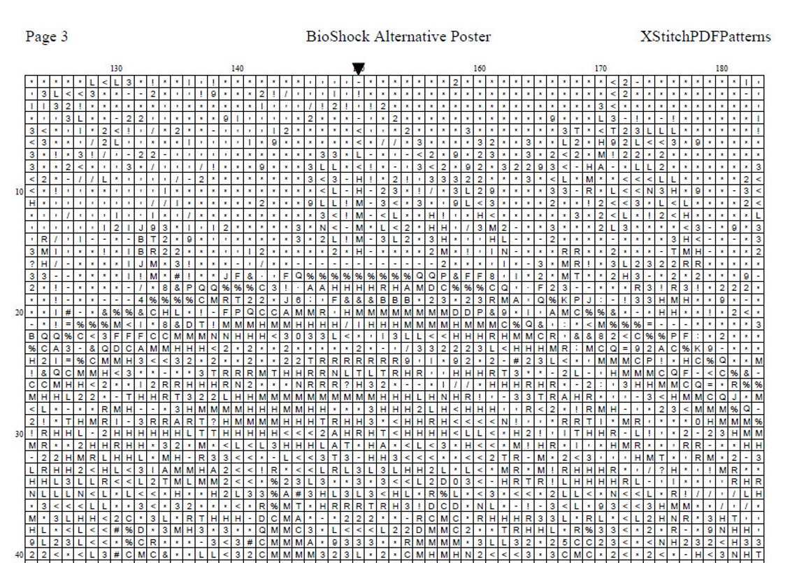 Bioshock Cross Stitch Pattern Pdf Format - Etsy