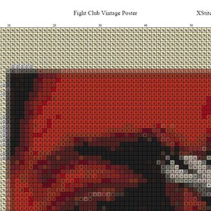 Fight Club Cross Stitch Pattern Pdf Format - Etsy
