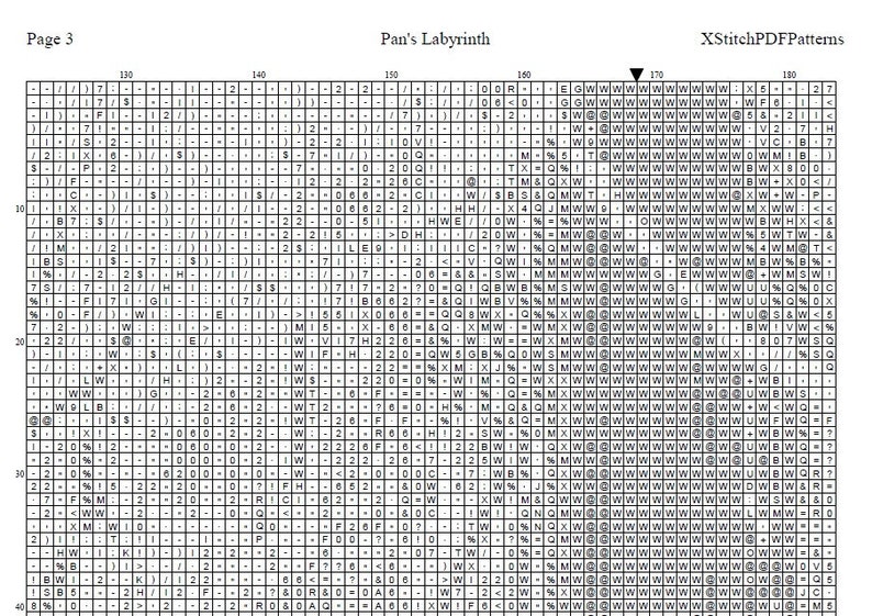 Pan's Labyrinth Cross Stitch Pattern Pdf Format - Etsy