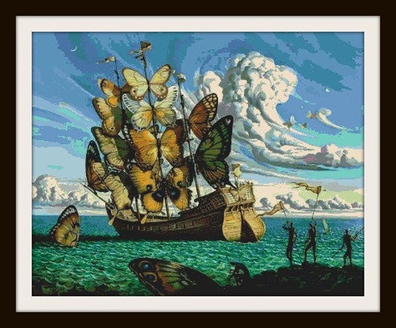 Salvador Dali Departure Of The Winged Ship