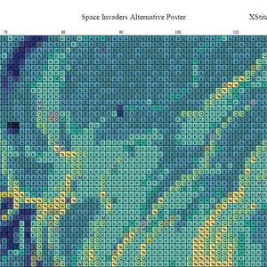Space Invaders Cross Stitch Pattern - Etsy
