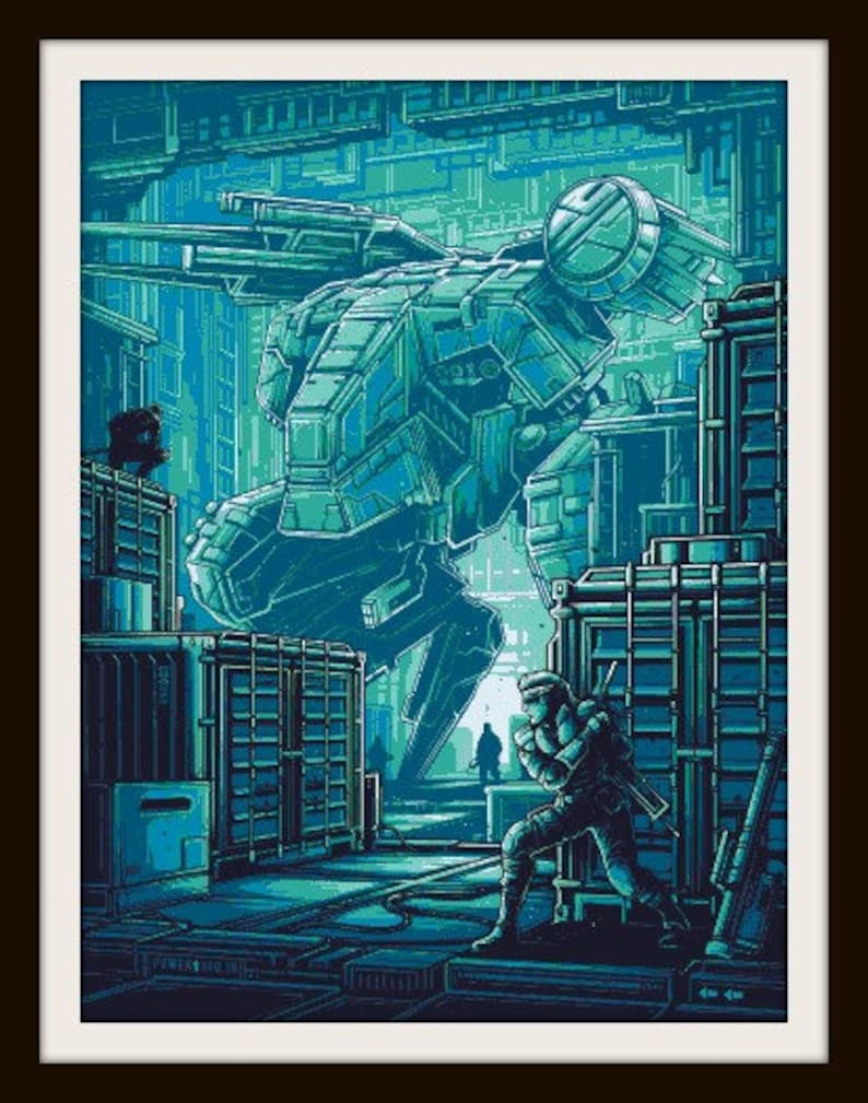Metal Gear Solid Cross Stitch Pattern Pdf Format - Etsy