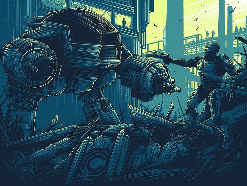 Robocop Cross Stitch Pattern Pdf Format - Etsy