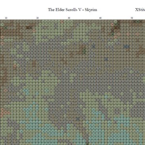 The Elder Scrolls V Skyrim Cross Stitch Pattern Pdf Format - Etsy