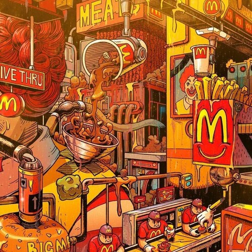 Mcdonald's Mad World Cross Stitch Pattern Pdf Format - Etsy