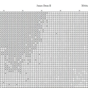 James Dean II Cross Stitch Pattern Pdf Format - Etsy