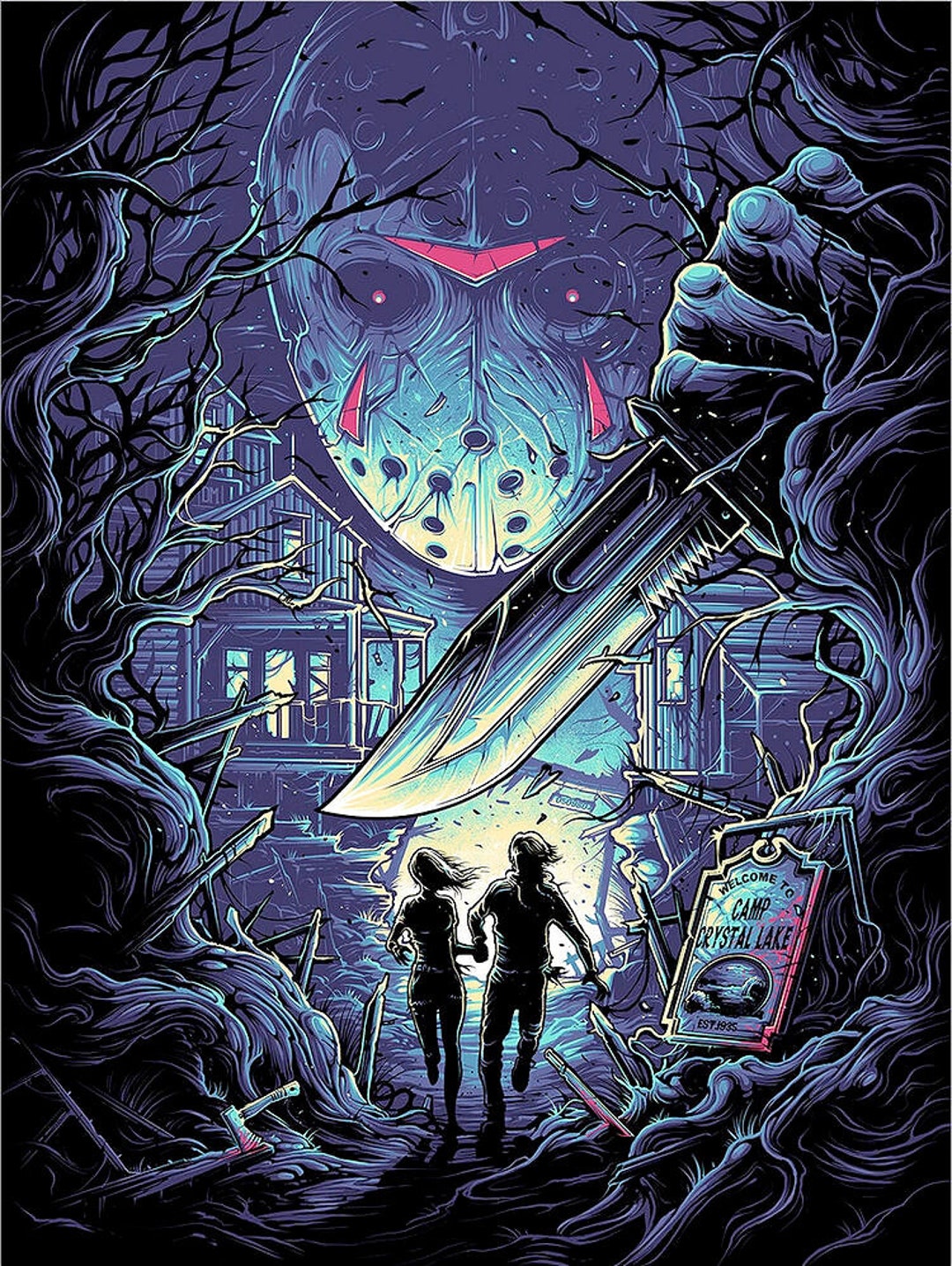 Jason Voorhees Cross Stitch Pattern Pdf Format - Etsy