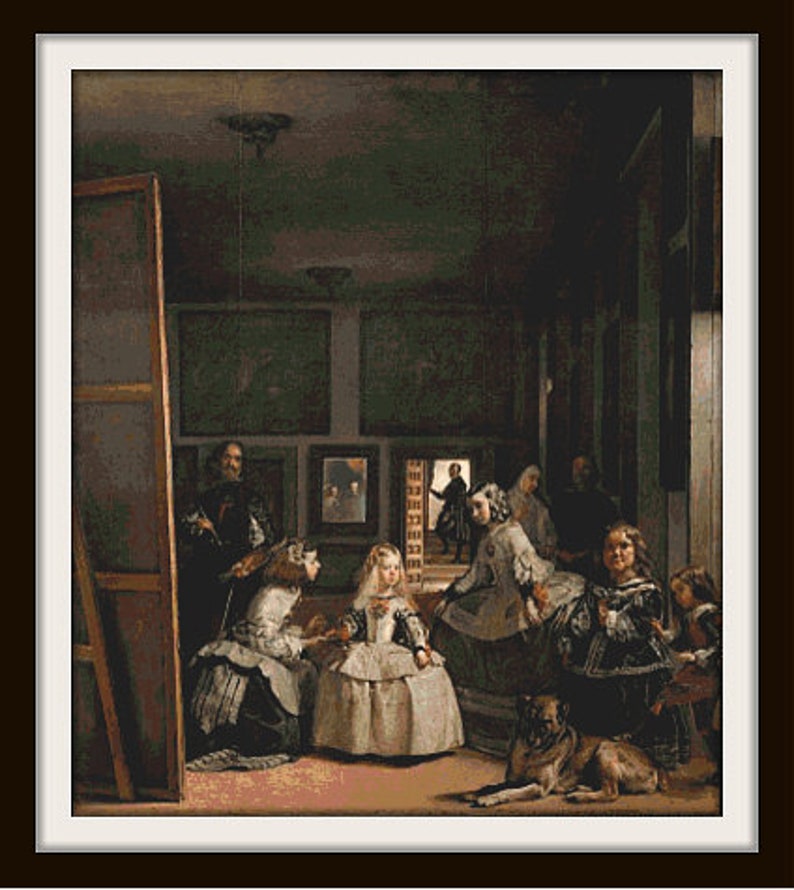 Las Meninas Cross Stitch Pattern Pdf Format - Etsy
