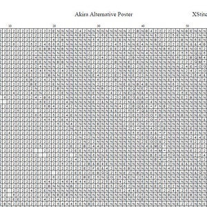 Akira Cross Stitch Pattern Pdf Format - Etsy
