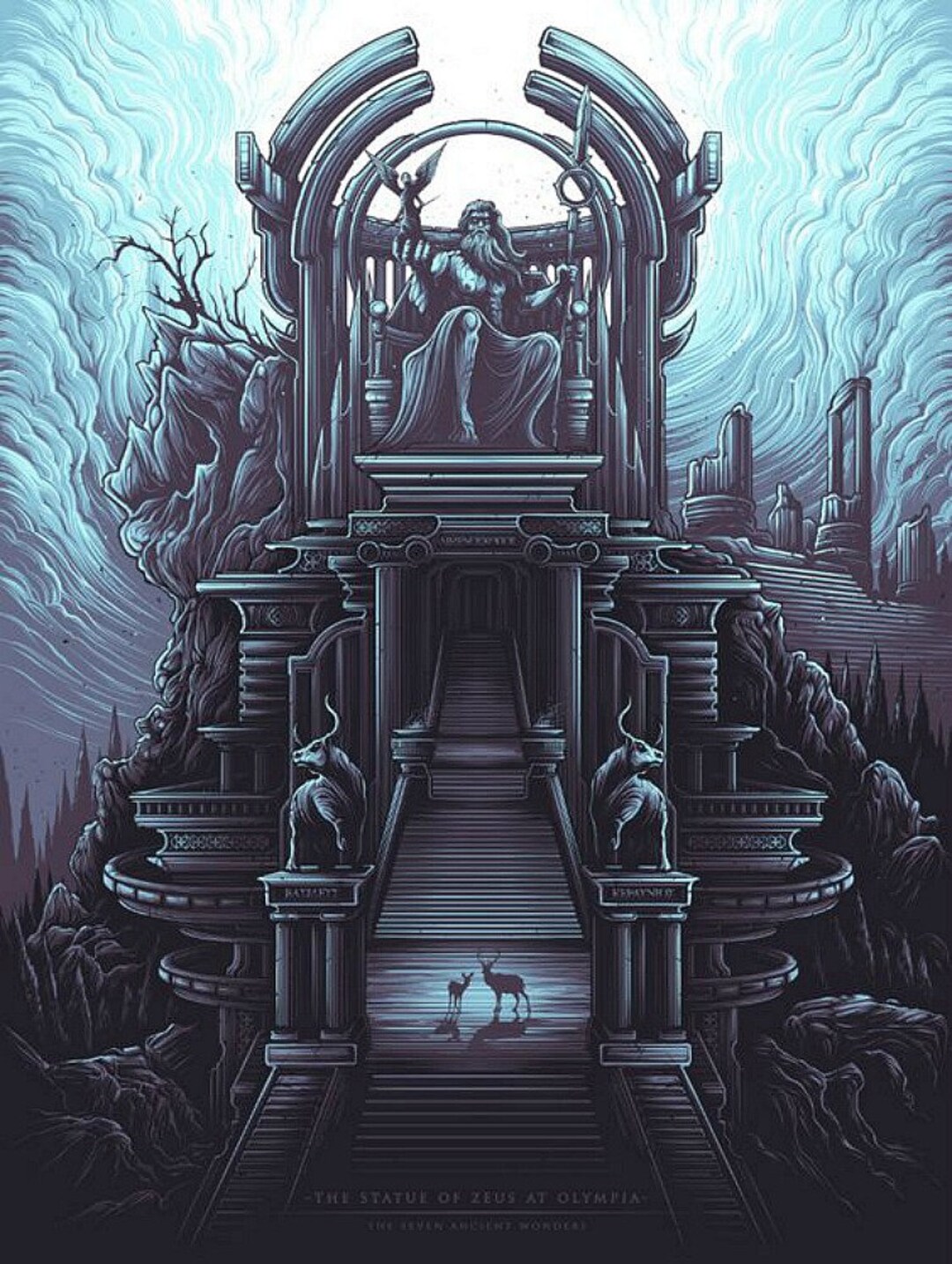 The Statue of Zeus at Olympia Cross Stitch Pattern Pdf Format - Etsy