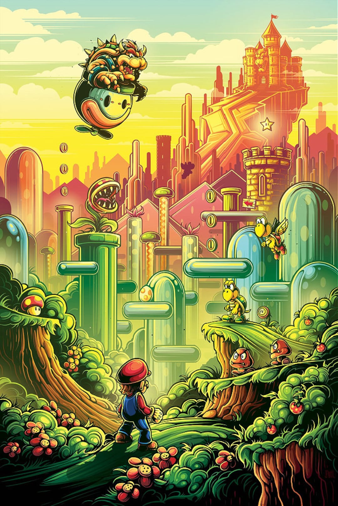 Super Mario Bros Cross Stitch Pattern Pdf Format - Etsy