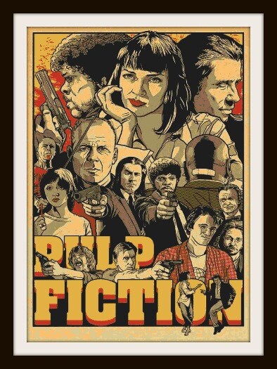Pulp Fiction Cross Stitch Pattern Pdf Format - Etsy