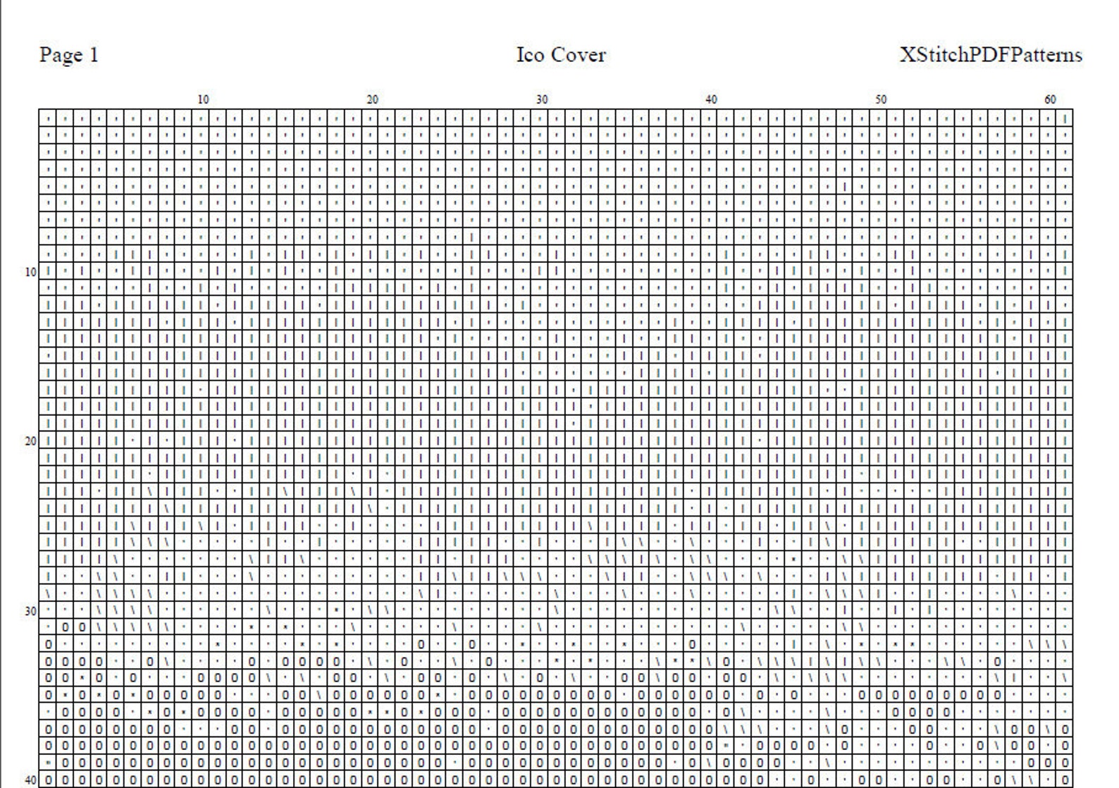 Ico Cover Cross Stitch Pattern Pdf Format - Etsy