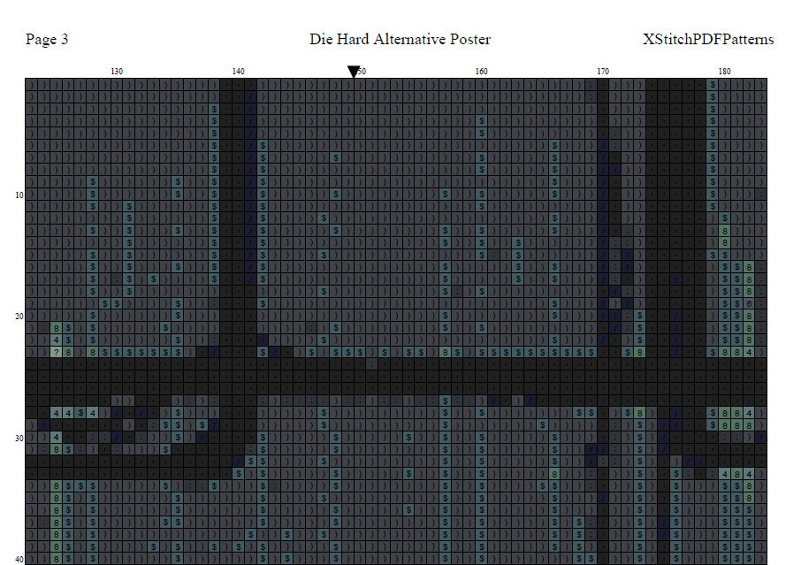 Die Hard Cross Stitch Pattern Pdf Format - Etsy