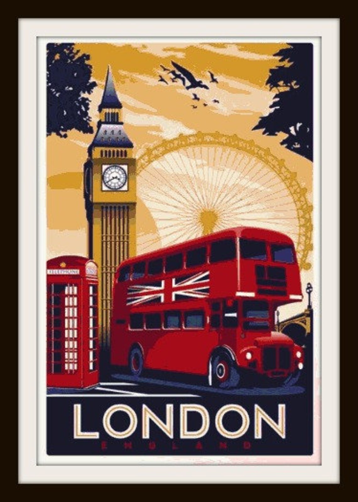 London Cross Stitch Pattern Pdf Format - Etsy