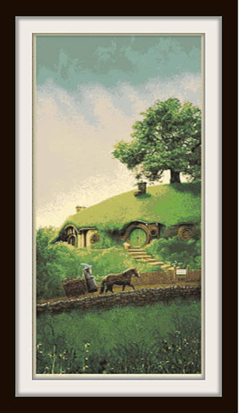LOTR Hobbiton Cross Stitch Pattern Pdf Format - Etsy