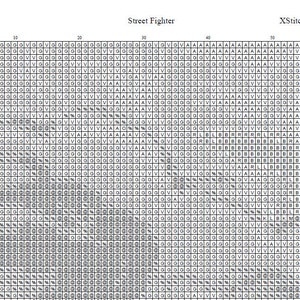 Street Fighter Cross Stitch Pattern Pdf Format - Etsy