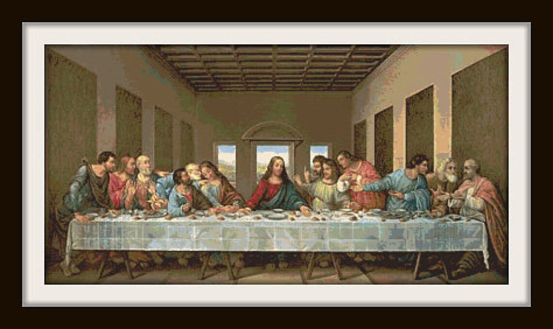 The Last Supper Cross Stitch Pattern Pdf Format - Etsy