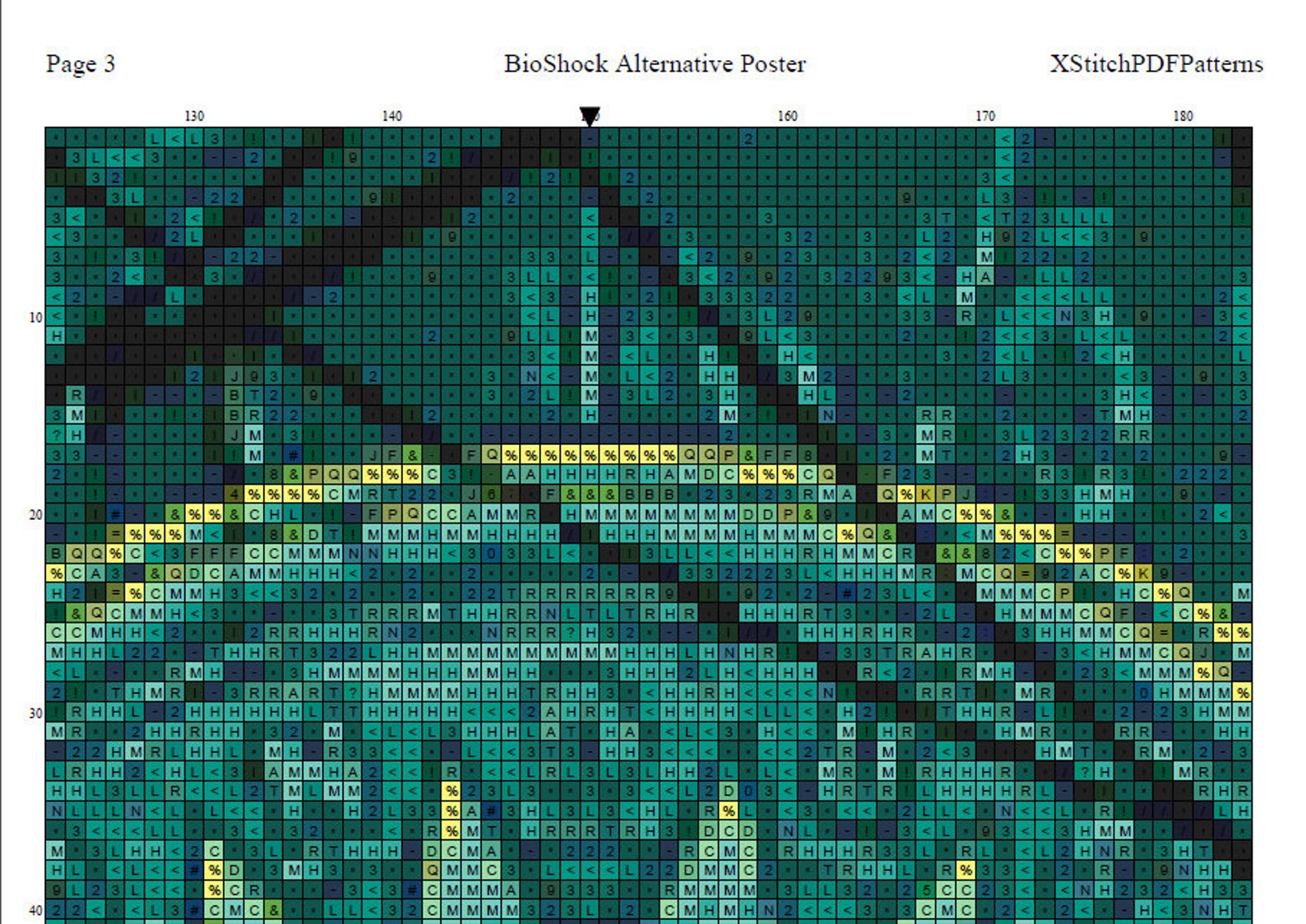 Bioshock Cross Stitch Pattern Pdf Format - Etsy