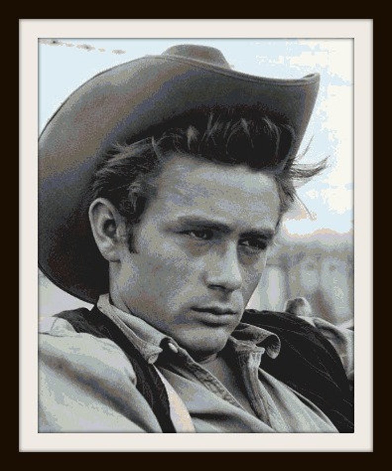 James Dean Cross Stitch Pattern Pdf Format - Etsy