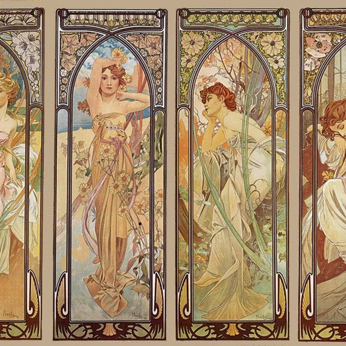 Moët and Chandon by Mucha Cross Stitch Pattern Pdf Format | Etsy