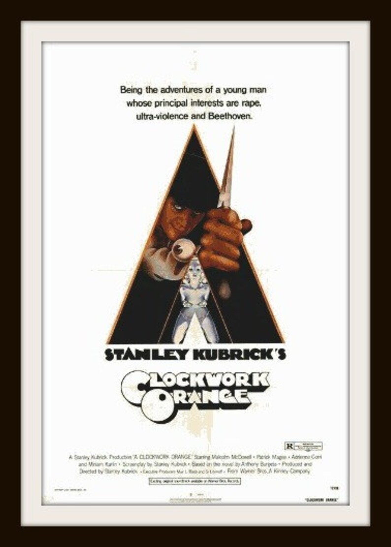 A Clockwork Orange Cross Stitch Pattern Pdf Format - Etsy