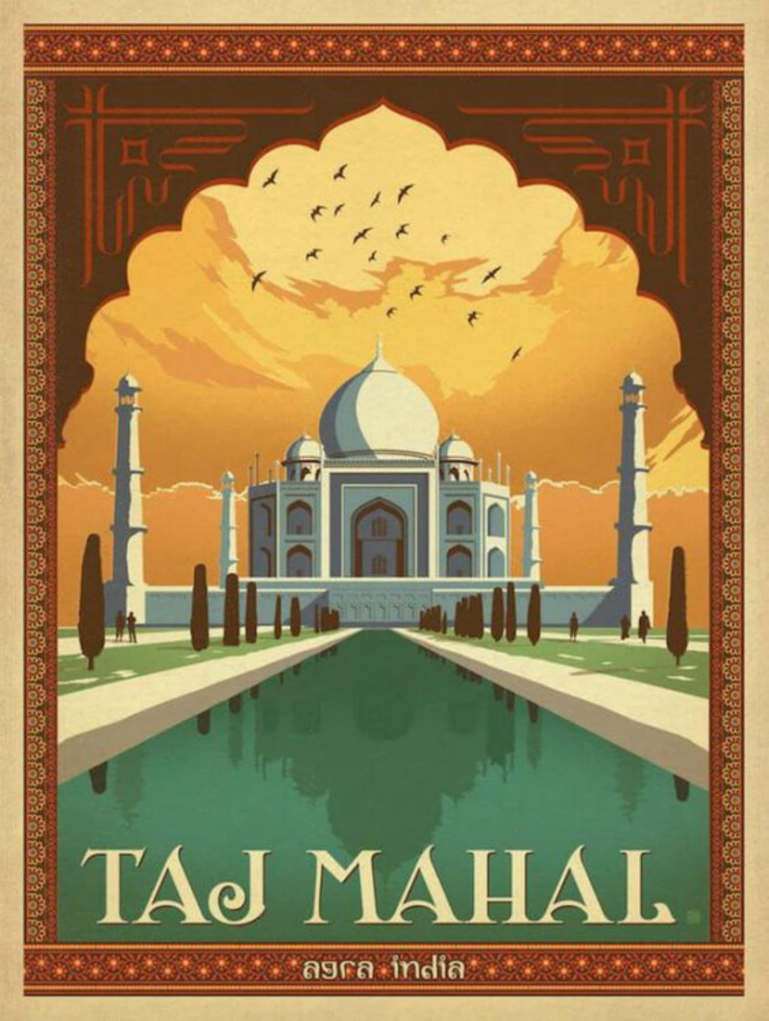 Taj Mahal Cross Stitch Pattern Pdf Format - Etsy