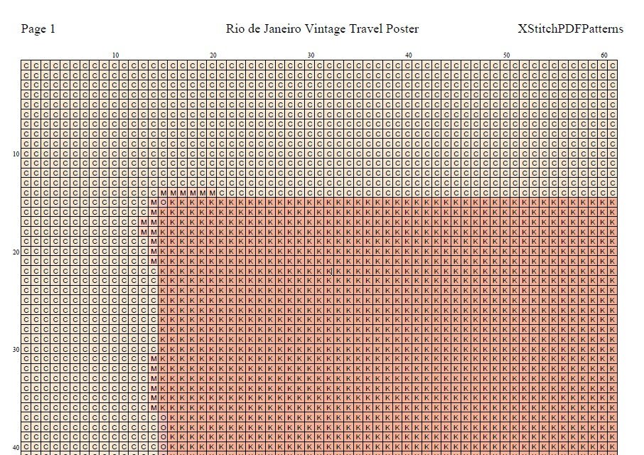 Rio De Janeiro Cross Stitch Pattern Pdf Format - Etsy