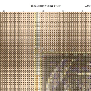 The Mummy Cross Stitch Pattern Pdf Format - Etsy