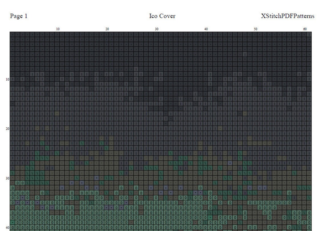 Ico Cover Cross Stitch Pattern Pdf Format - Etsy
