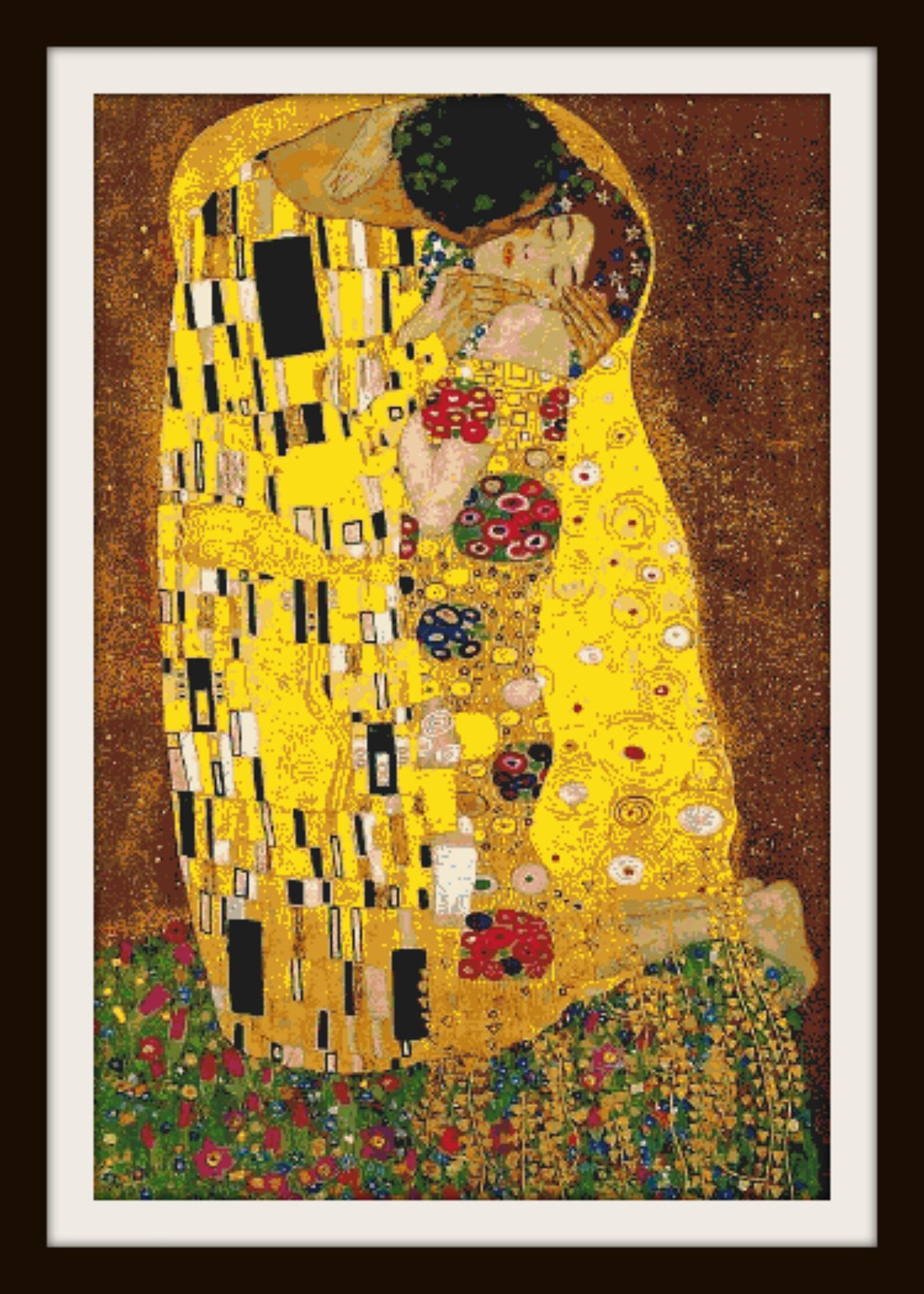 The Kiss Cross Stitch Pattern Pdf Format - Etsy