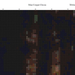 Mini Cooper Classic Cross Stitch Pattern Pdf Format - Etsy