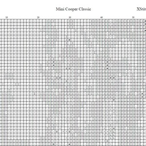 Mini Cooper Classic Cross Stitch Pattern Pdf Format - Etsy