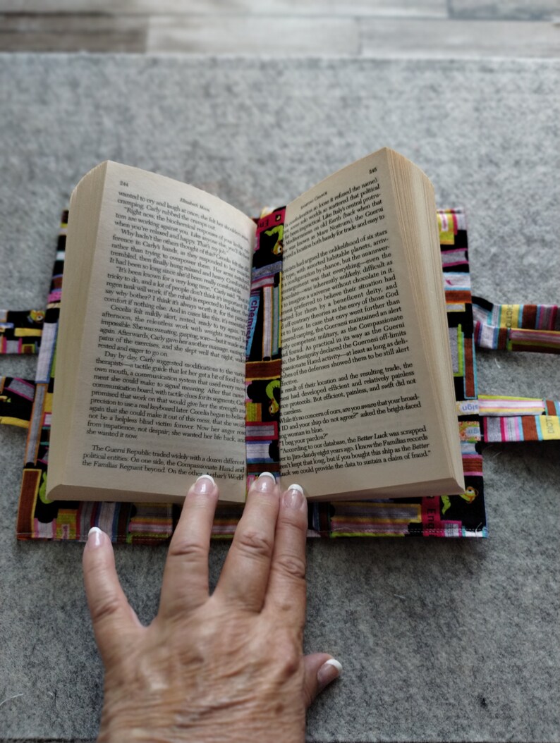 Book Cover, Paperback Book Cover, Paperback Book Carrier - Etsy