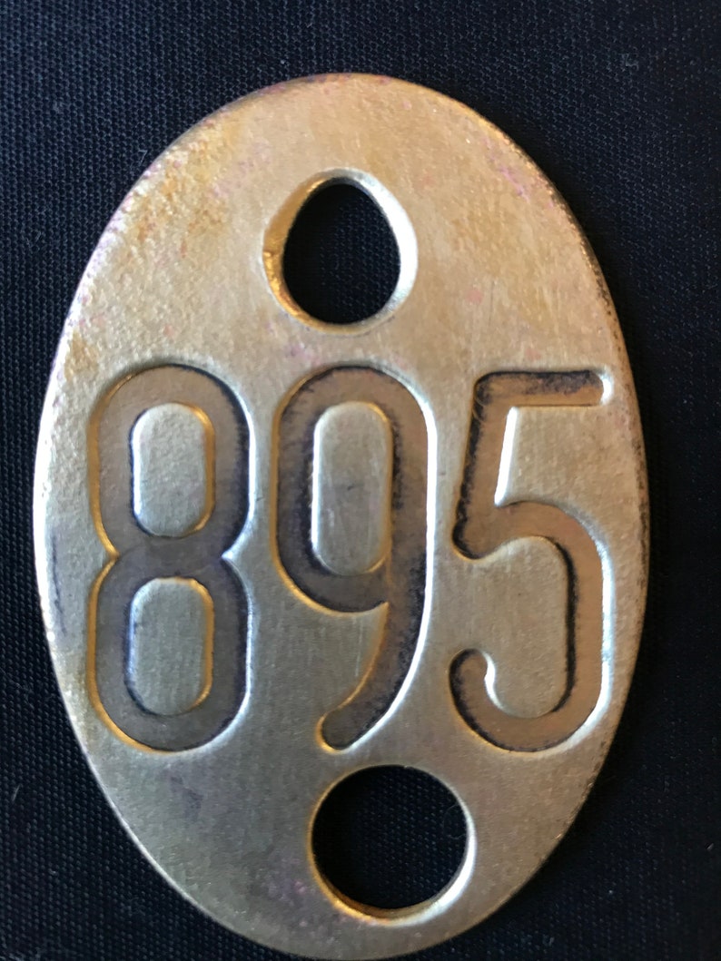 Vintage Brass Cow Tag - Etsy