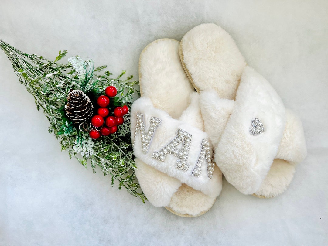 Sparkly Personalised Slippers - Etsy UK