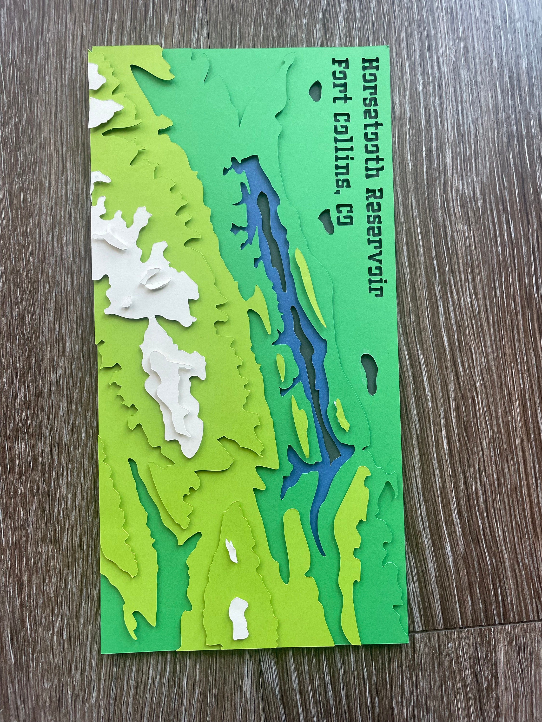 Custom Topographic Map - Layered Paper Cut SVG File - Etsy