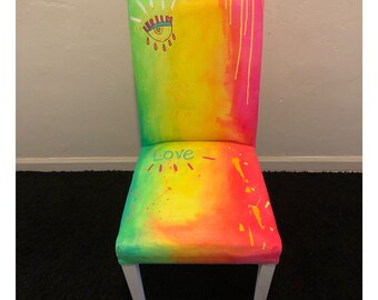 Hand Painted Chair - Etsy