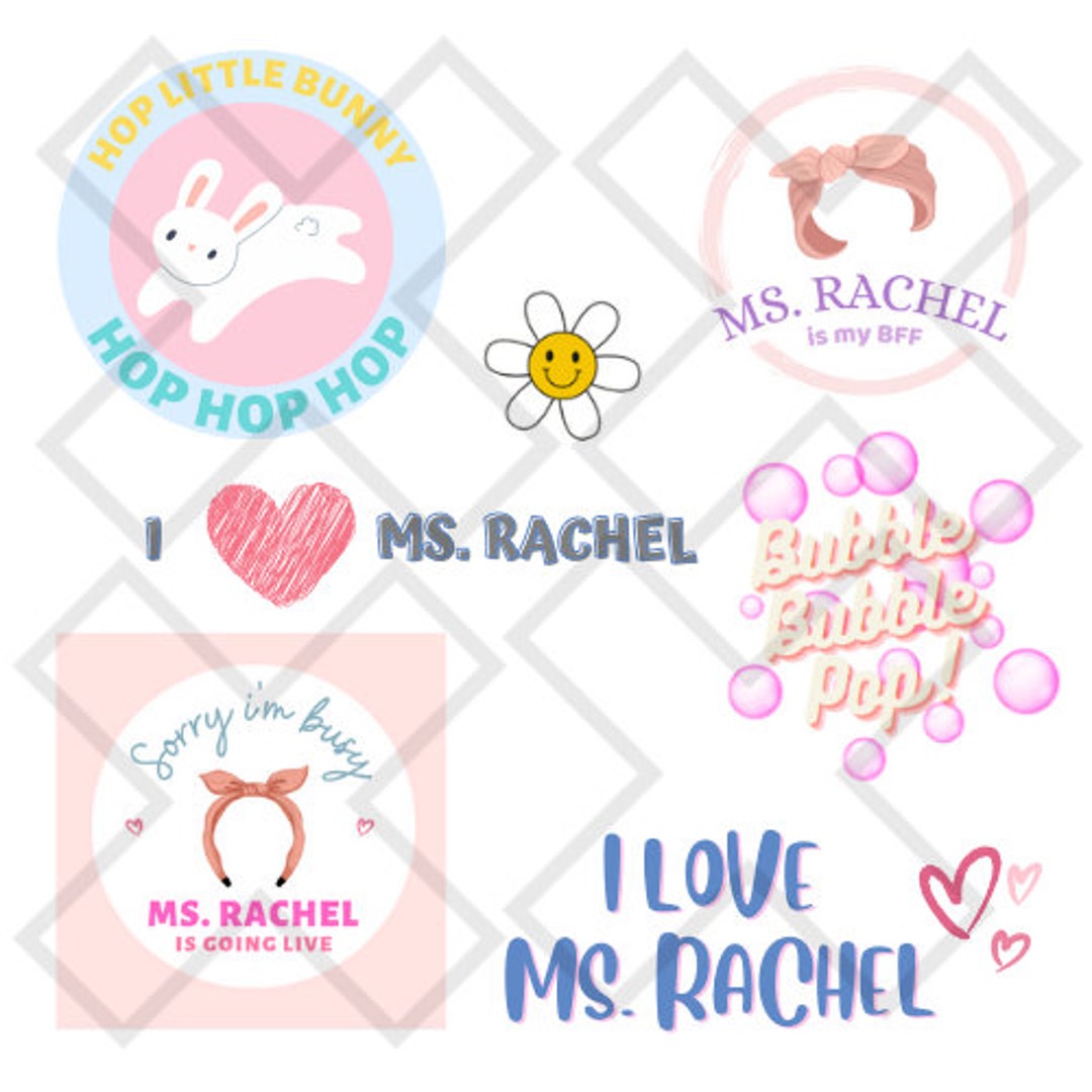 Ms. Rachel Sticker Sheet 4 - Etsy