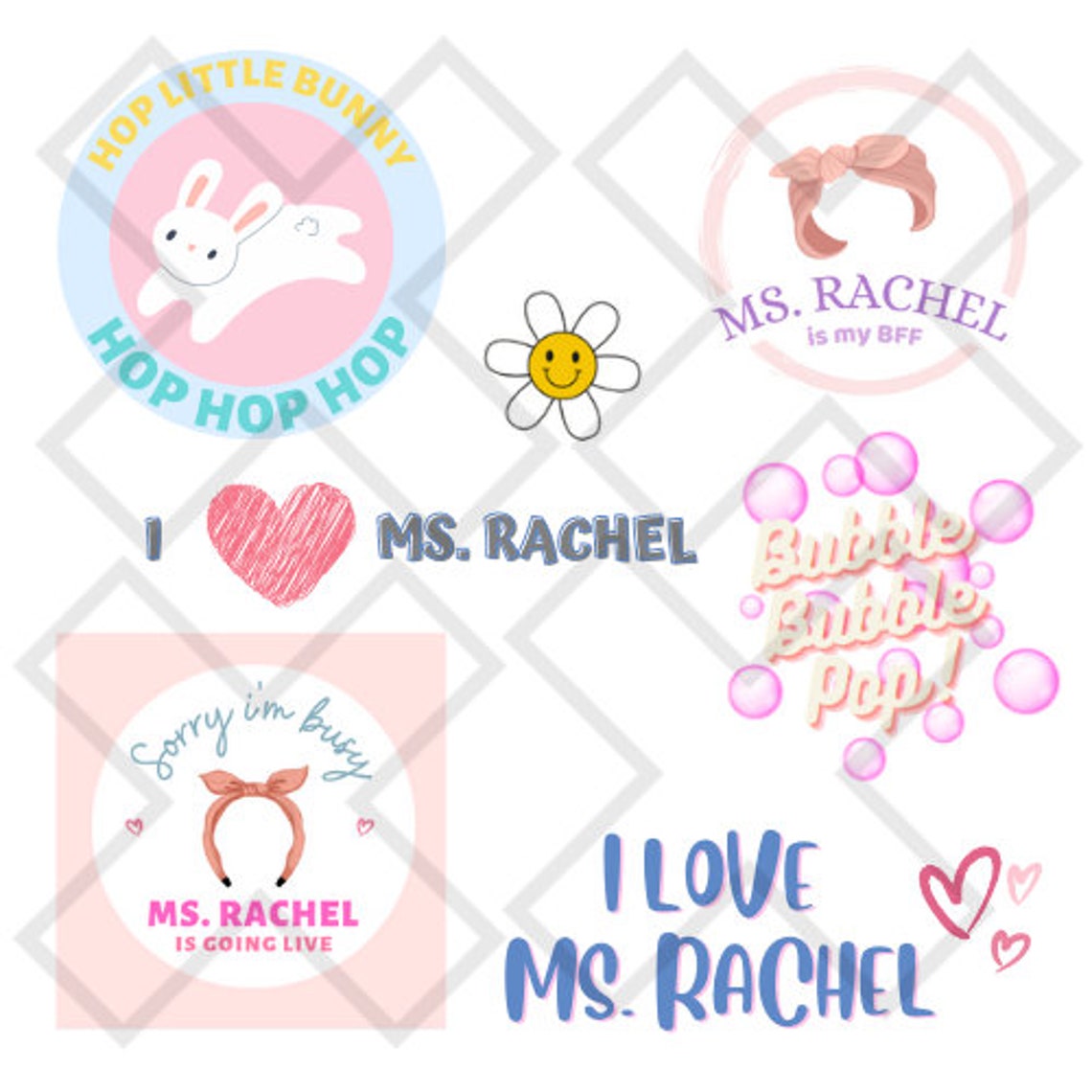 Ms. Rachel Sticker Sheet 4 - Etsy