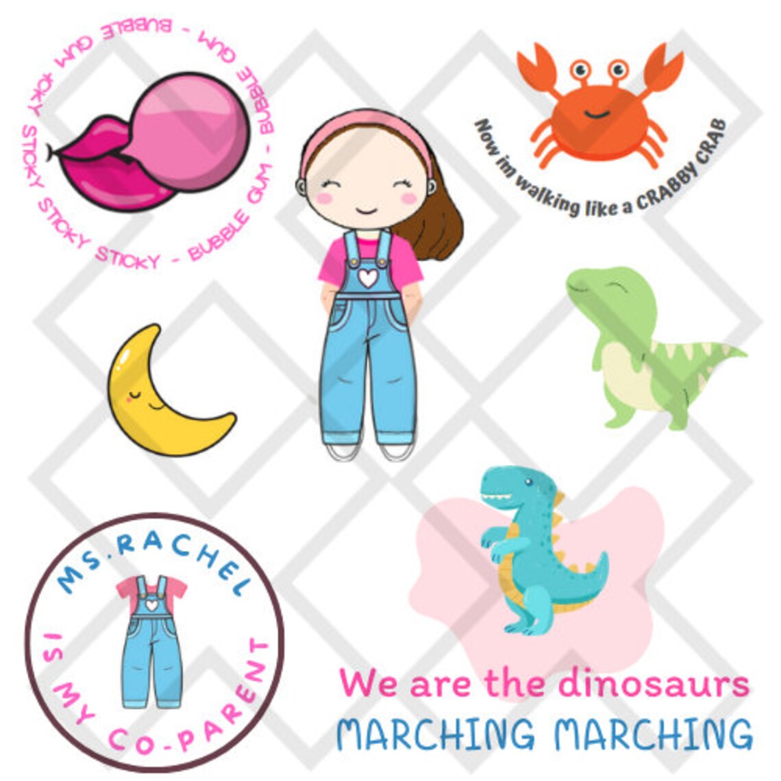 Ms. Rachel Sticker Bundle - Etsy