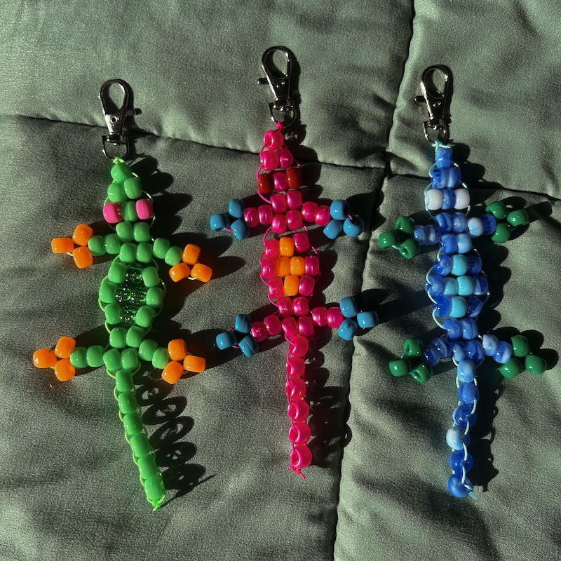 Pony Bead Keychain - Etsy