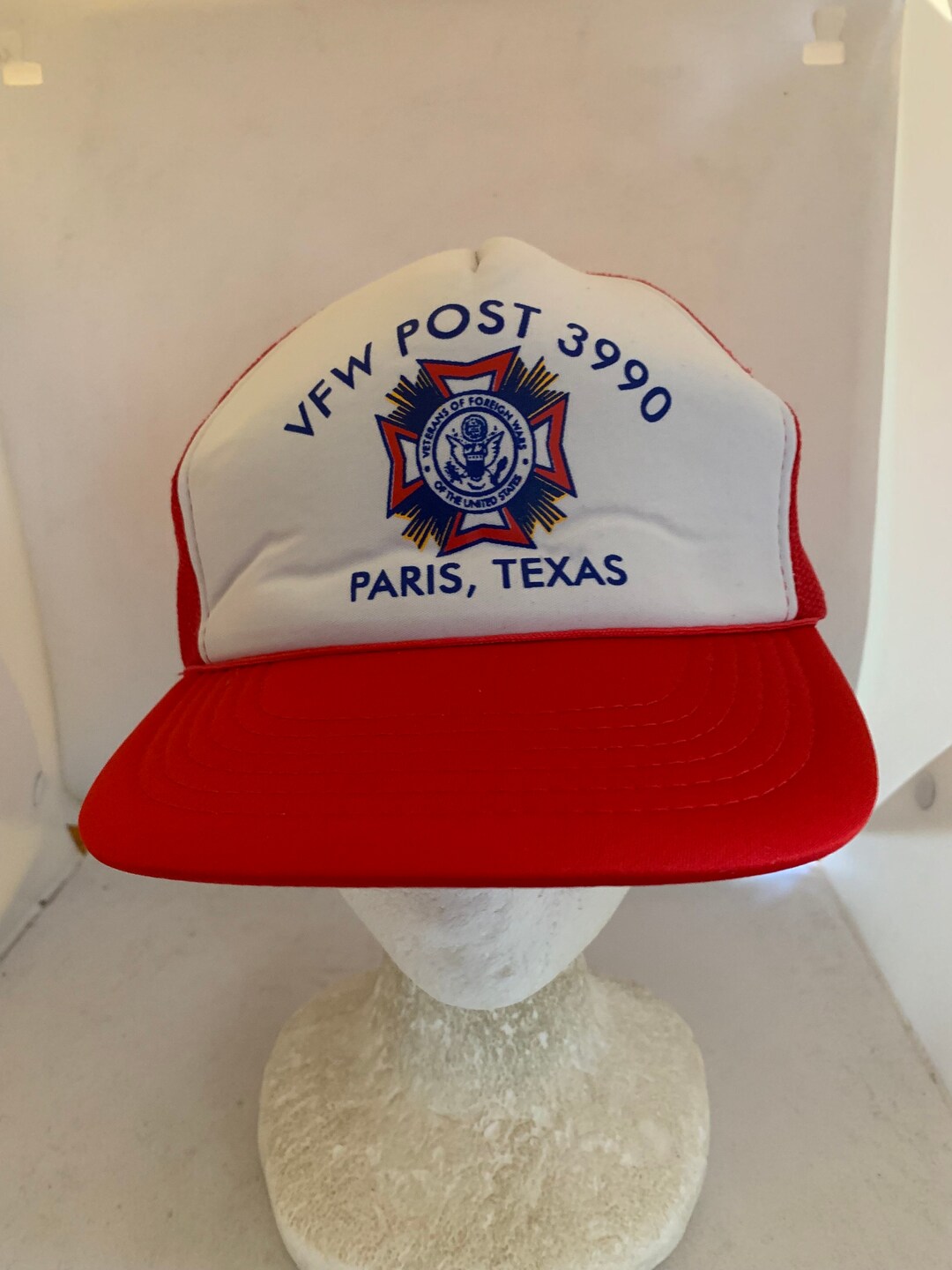 Vintage VFW Post 3990 Paris Texas Trucker Snapback Hat 1990s 80s D12 - Etsy