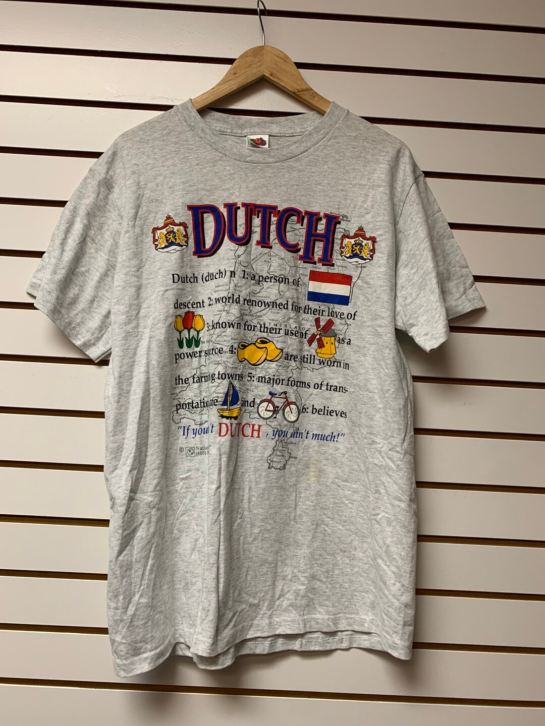 Vintage Dutch T Shirt Size Large 1990s 80s - Etsy