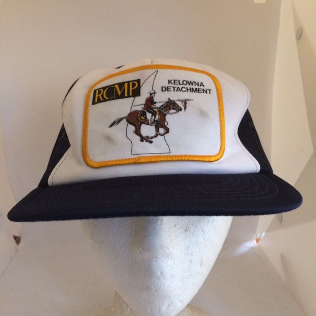 Vintage RCMP Trucker Snapback Hat 1990s 1980s Adjustable M18 - Etsy
