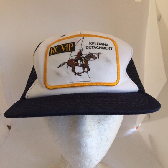 Vintage RCMP Trucker Snapback Hat 1990s 1980s Adjustable M18 - Etsy